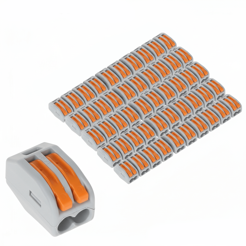 Conectori rapizi 2 pini 222-412, set 50 buc, Onuvio®