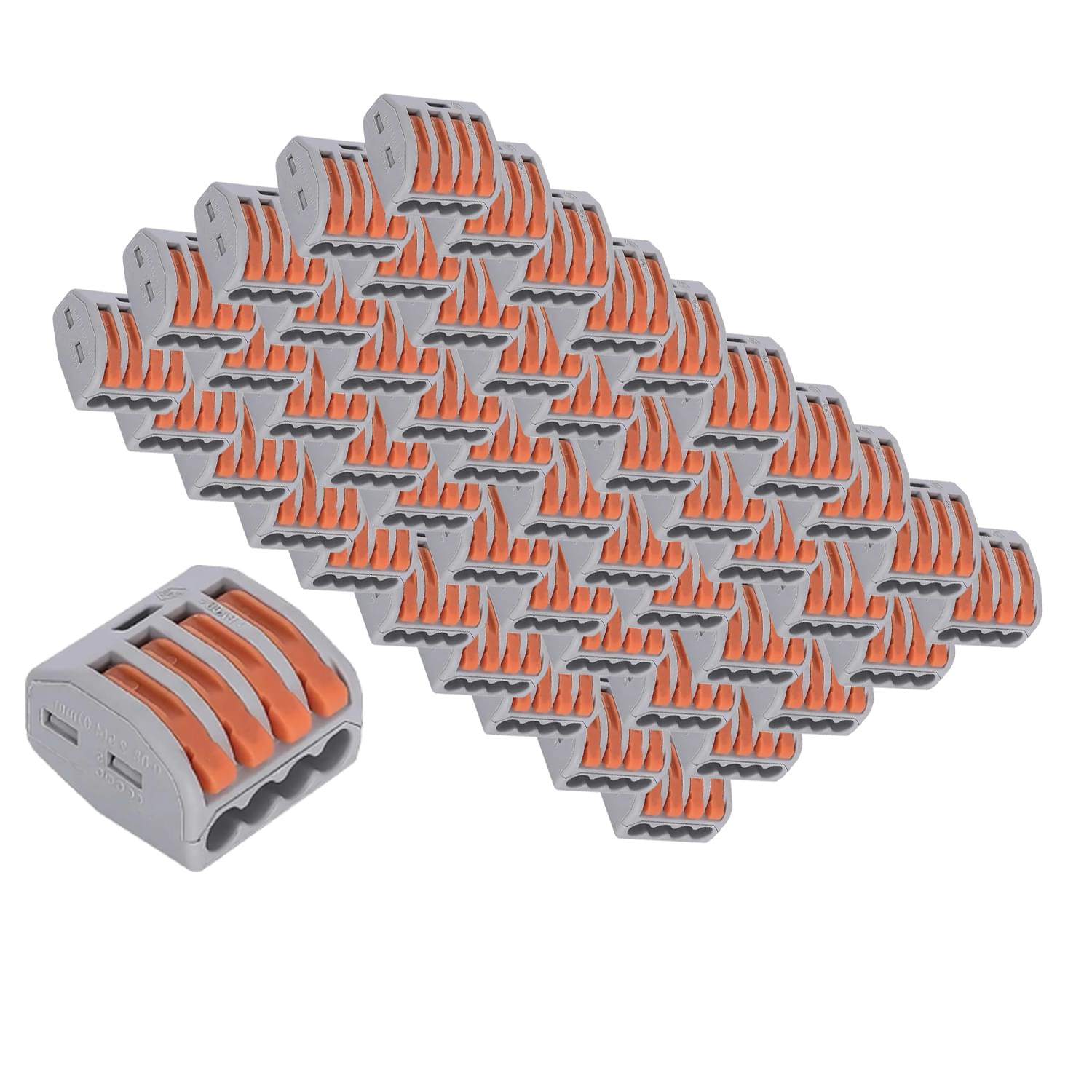 Conectori rapizi 4 pini 222-414, set 50 buc, Onuvio®