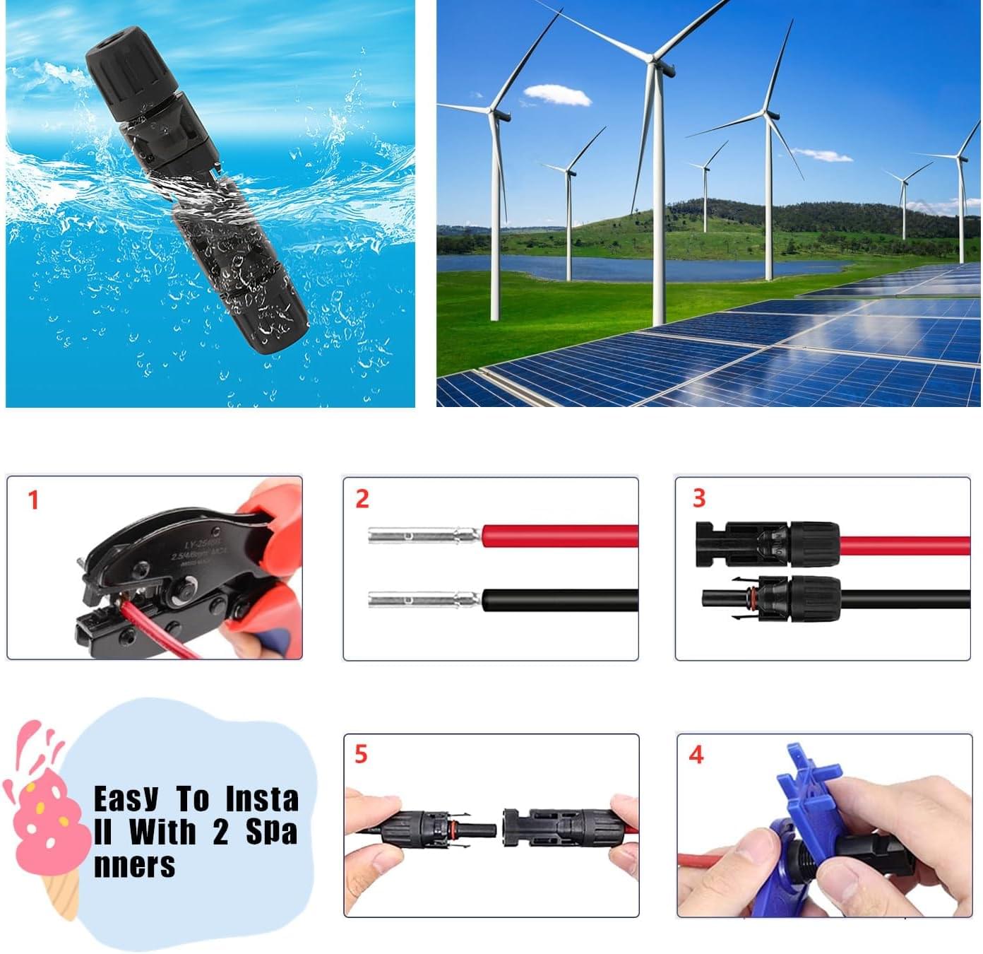 Set Sertizare Onuvio® pentru Cabluri Panouri Solare 2,5mm, 4mm, 6 mm ...